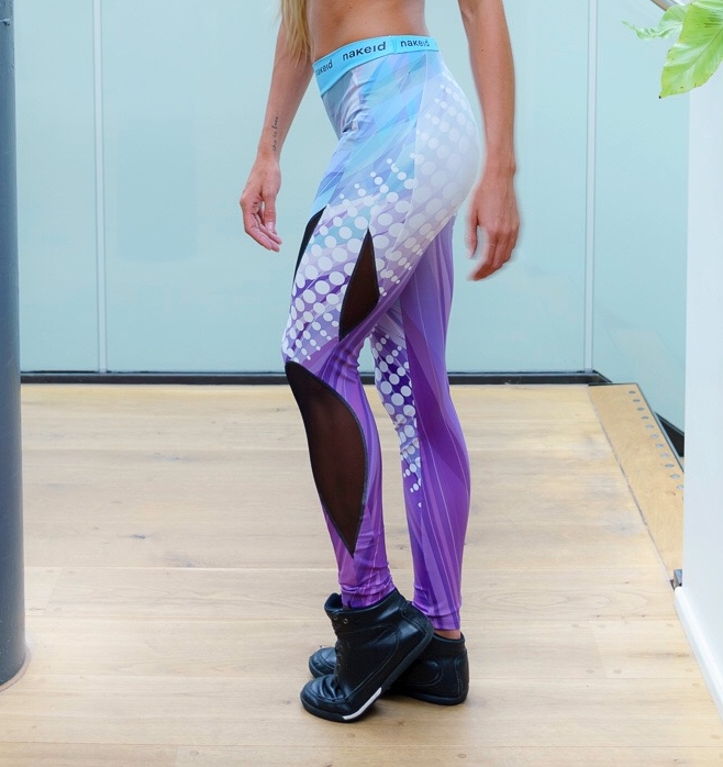 Mesh Lagoon Blue Leggins by NakeID | BernatCycles