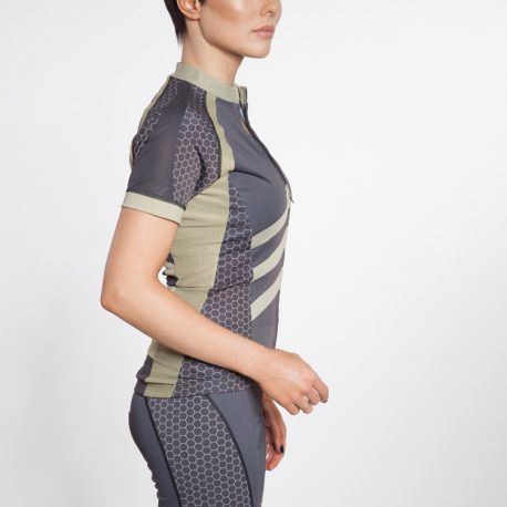 Chevron Jersey Golden Black by Nakeid | BernatCycles