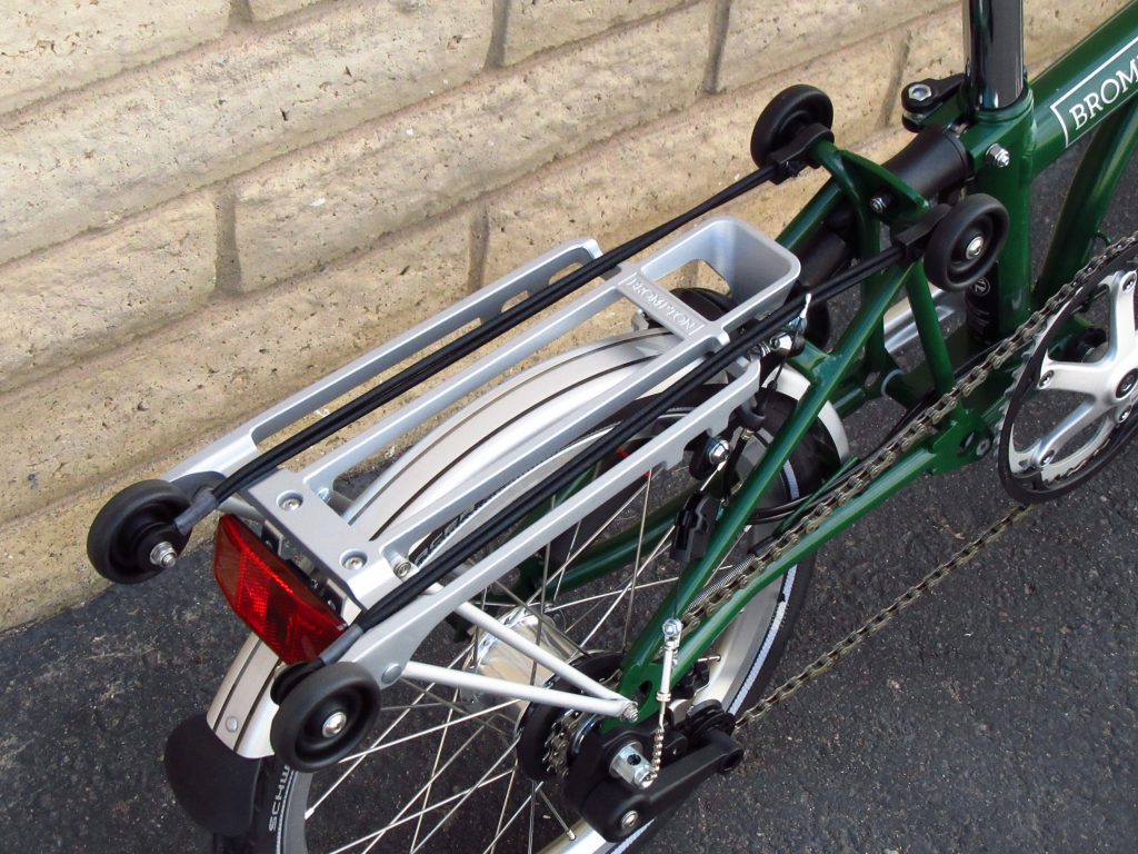 Brompton C line Explore with rack in Racing Green – High | BernatCycles
