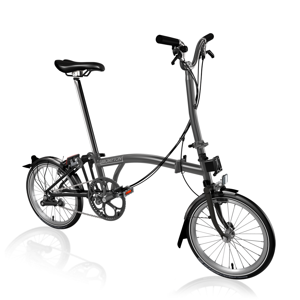 Brompton P Line Urban Midnight Black Metallic – High | BernatCycles
